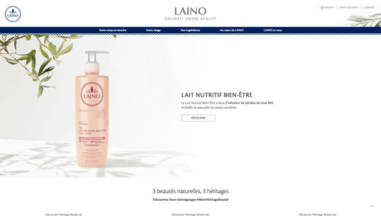 Laino : refonte du site - Imagile