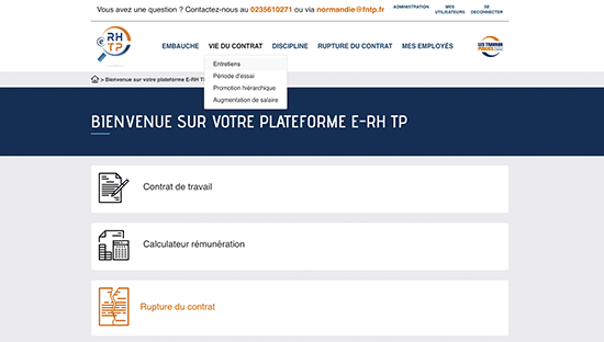 Etude de cas : application web métier pour la FRTP