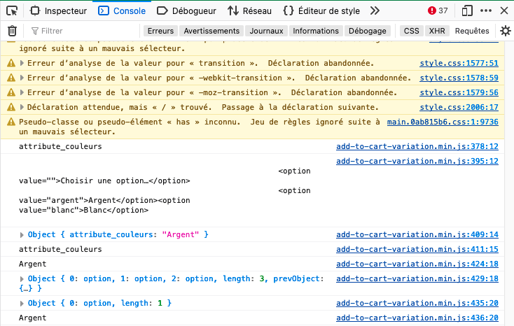 Processus de débogage, exemple sur un WooCommerce - Imagile